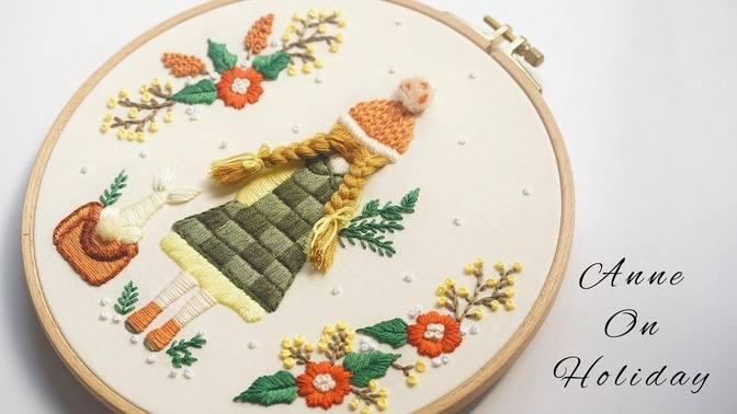 Anne on holiday/PDF pattern/Embroidery tutorial | Videos | momentoell ...