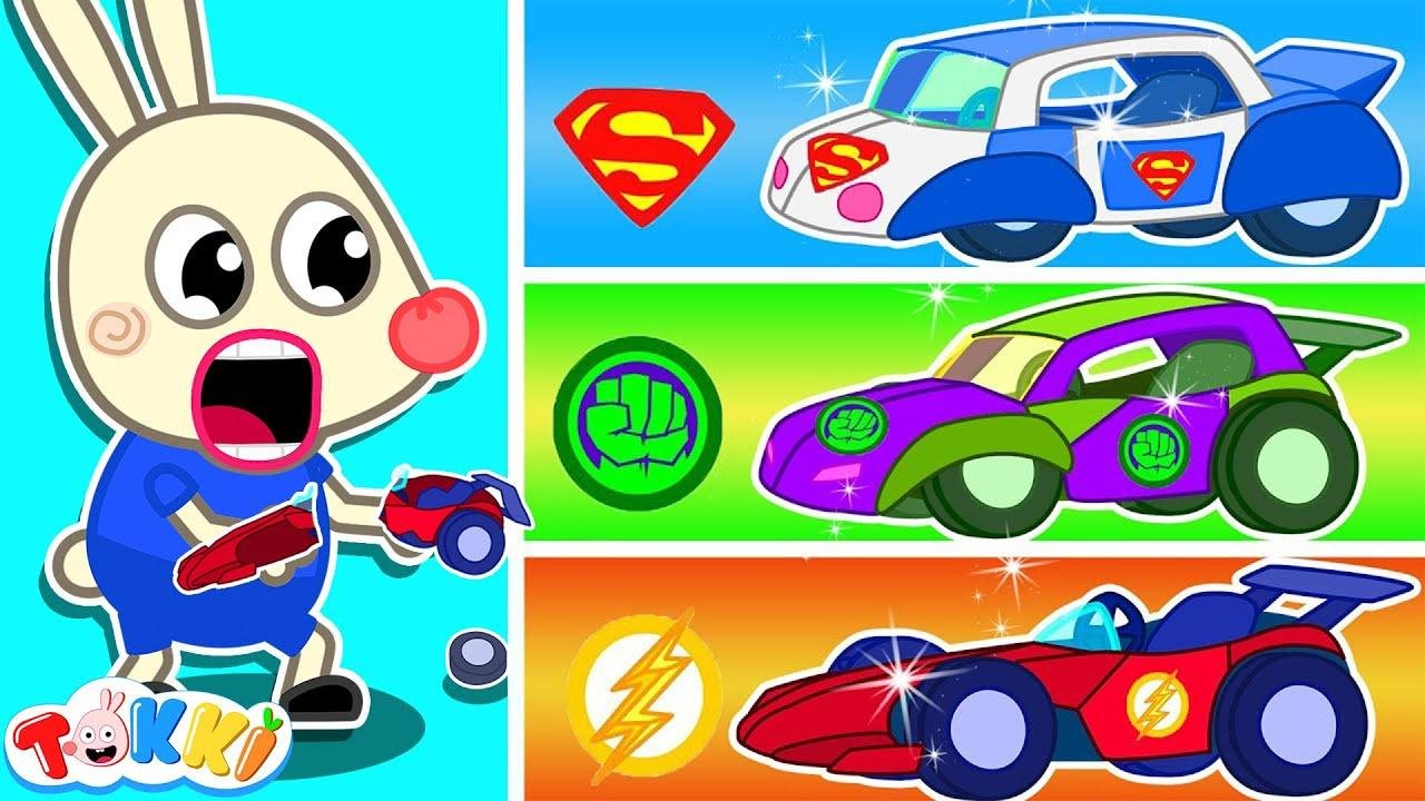 Tokki, Which Superhero Car Is the Best? - Have Fun With Toy Cars for ...