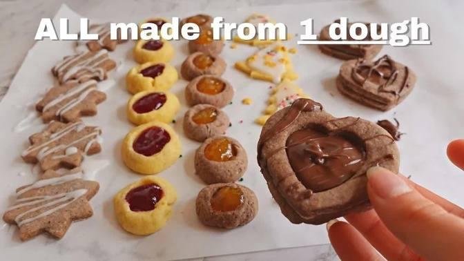 make 5 different cookies with this 1 cookie dough | make your own ...