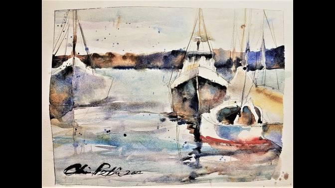 How to Paint Boats in Watercolor - with Chris Petri | Videos | Chris ...