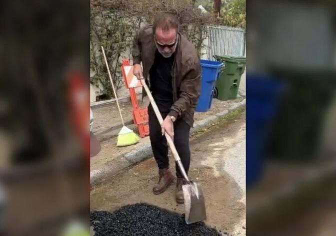 Report: Arnold Schwarzenegger Mistakenly Fills in Service Trench He ...