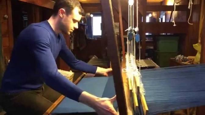 Hand Weaving on an 18th-Century Loom | Videos | Woven Fabric Studio ...